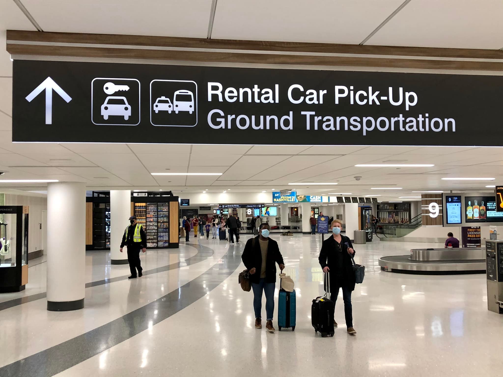 Look up! Follow the signs to Ground Transportation | BNA Vision
